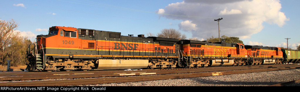 BNSF grain train